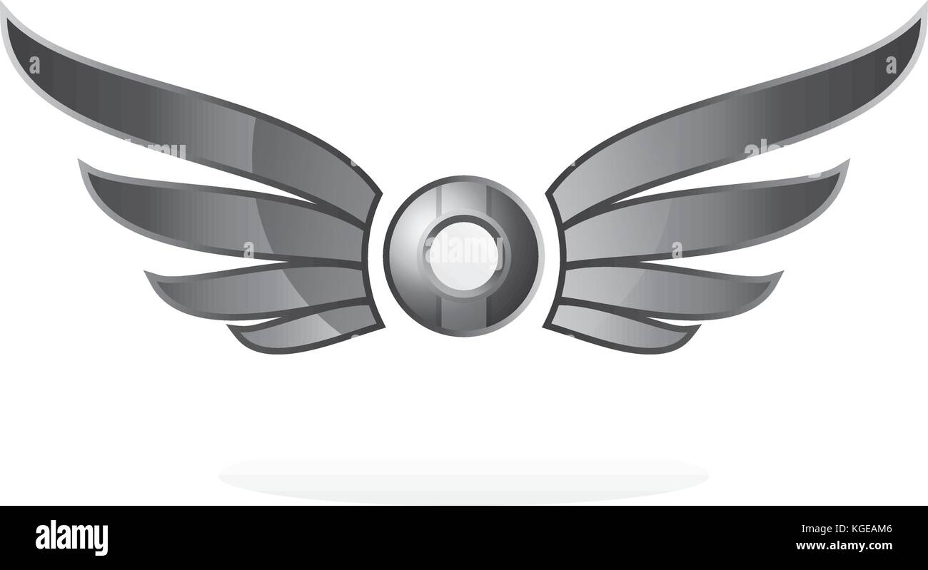 wing art vector graphic art design illustration Stock Vector Image ...