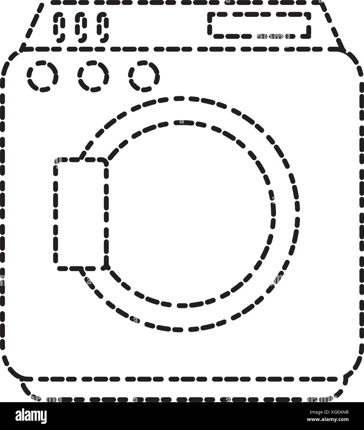 Washing machine with dots Stock Vector Images - Alamy