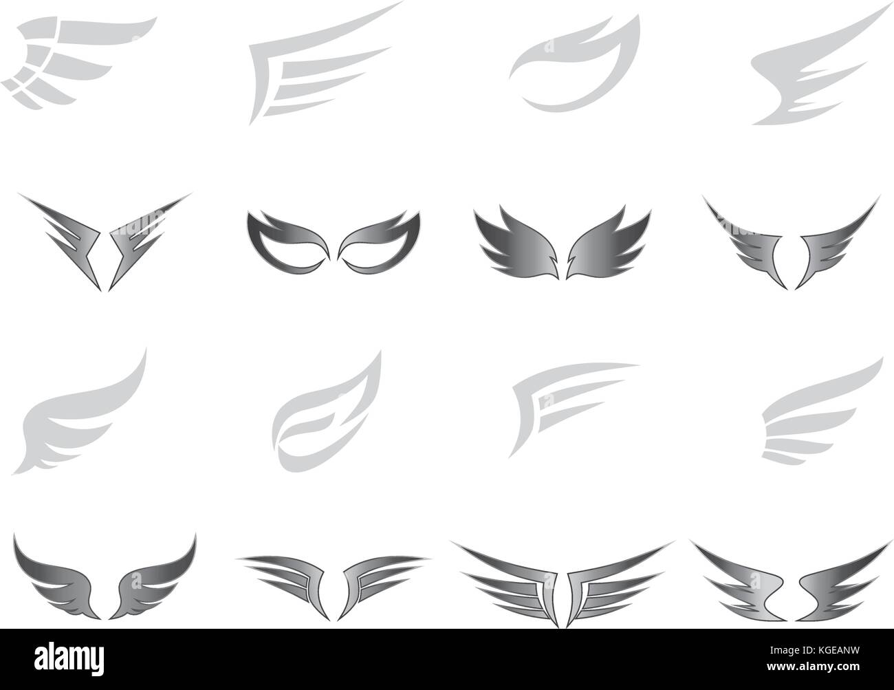 wing art vector graphic art design illustration Stock Vector Image ...