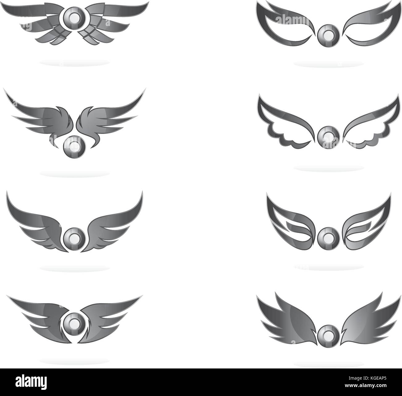 wing art vector graphic art design illustration Stock Vector Image ...