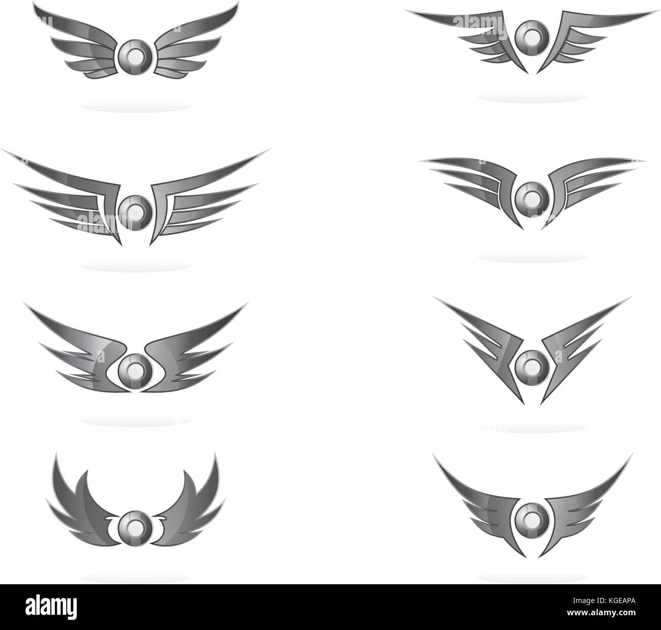 wing art vector graphic art design illustration Stock Vector Image ...