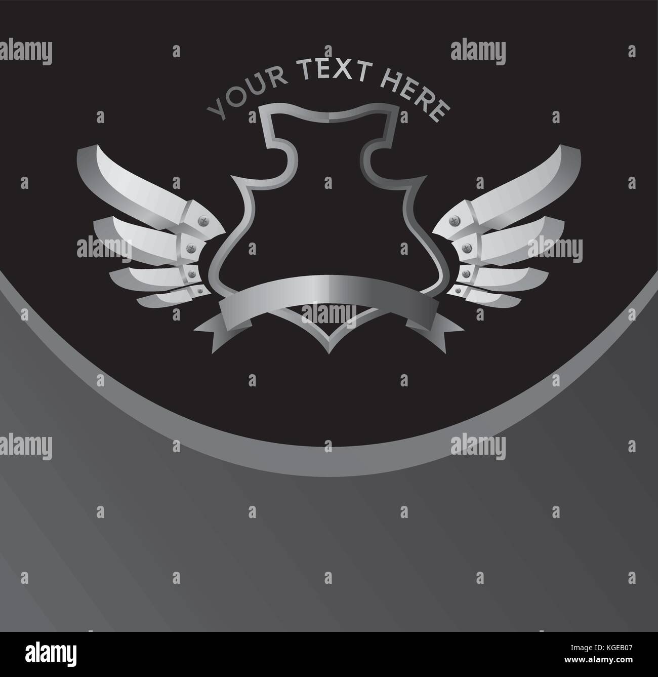 Silver shield Stock Vector Images - Alamy