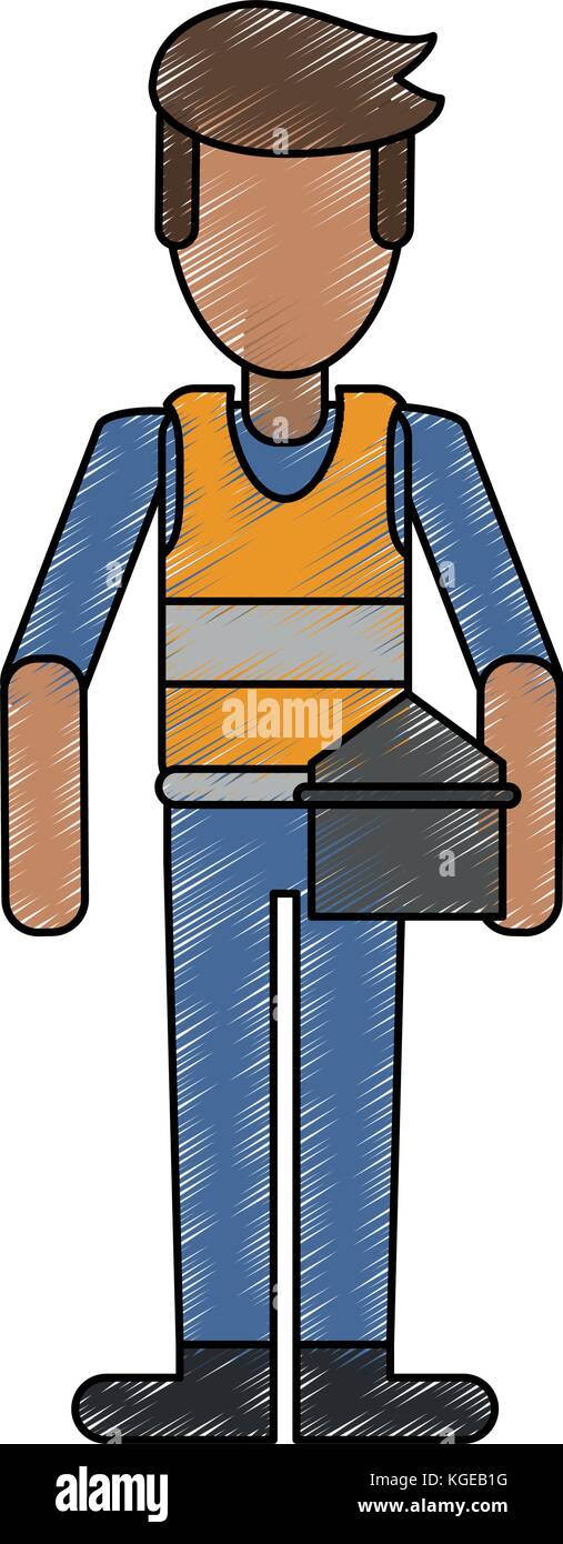Carpenter avatar full body Stock Vector Image & Art - Alamy