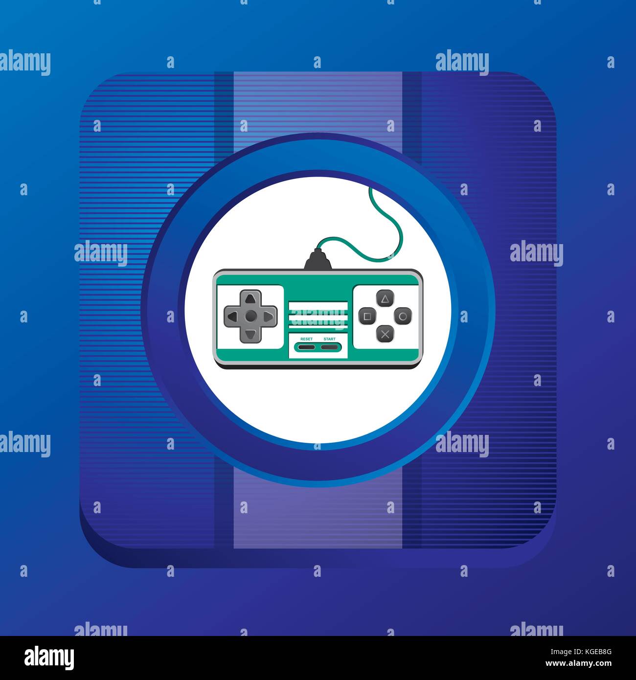 gaming theme icon button vector graphic art design illustration Stock ...