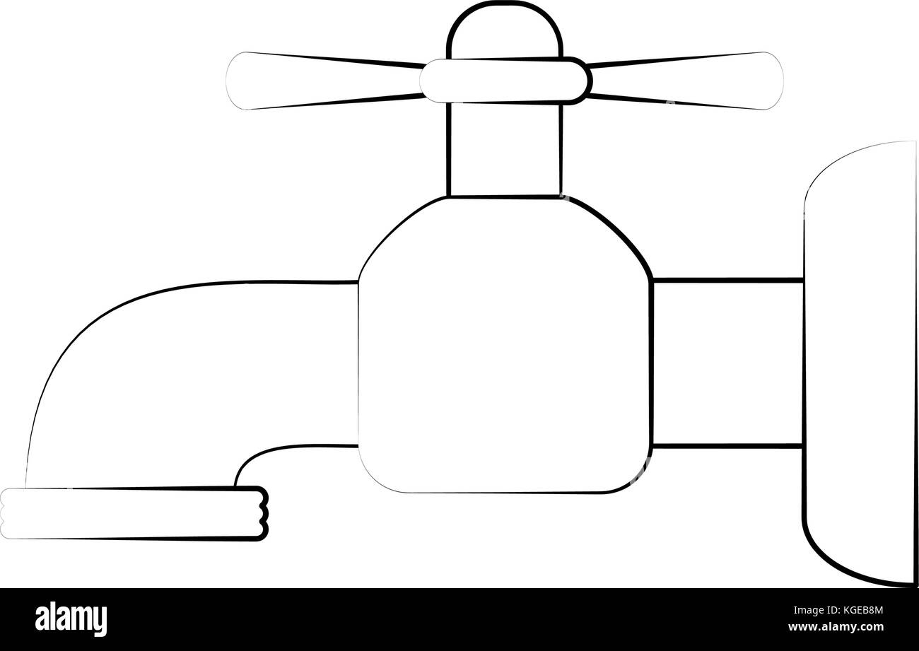 Sketch Of Tap High Resolution Stock Photography and Images - Alamy