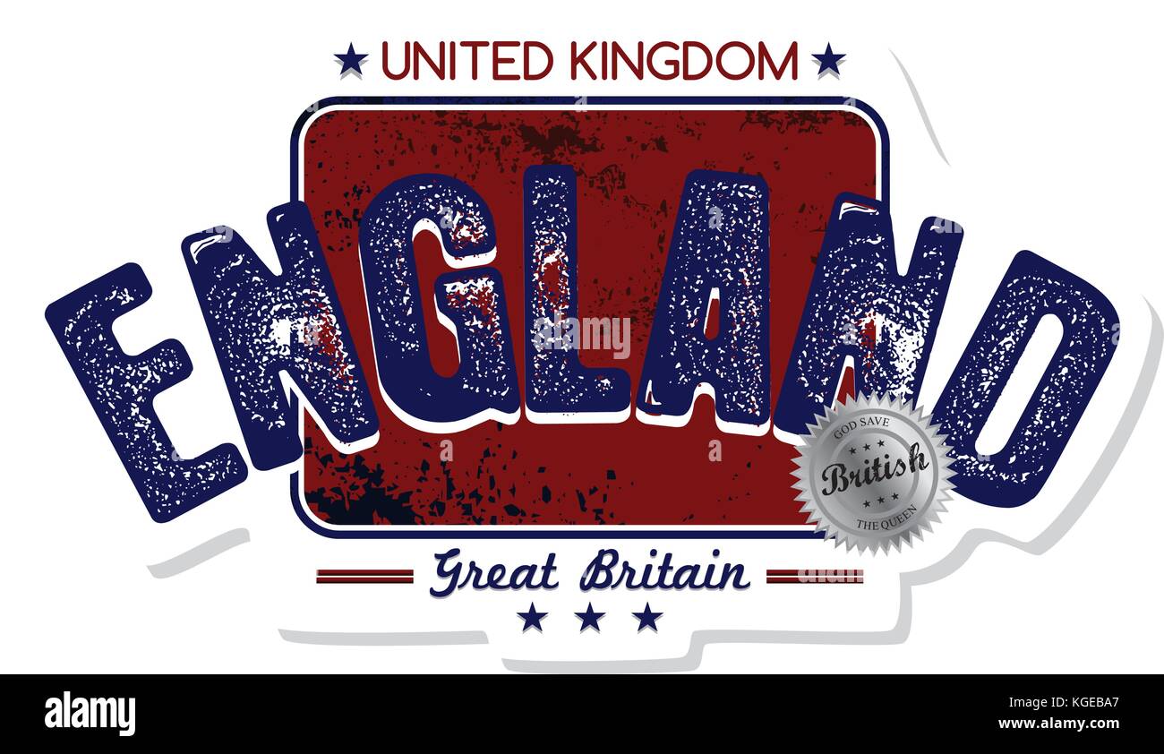 england emblem graphic art vector illustration design Stock Vector ...