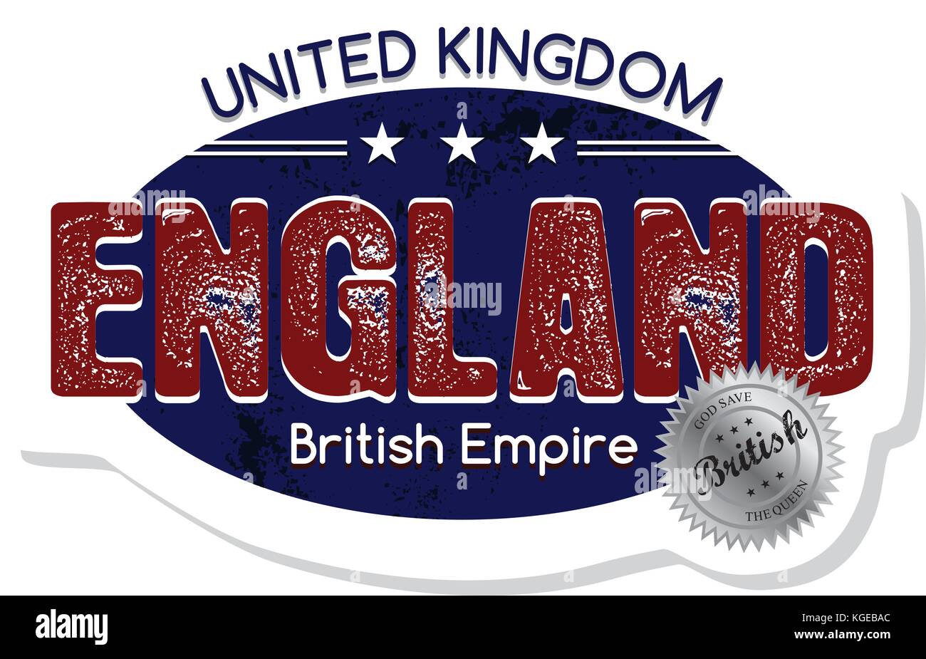 england emblem graphic art vector illustration design Stock Vector ...