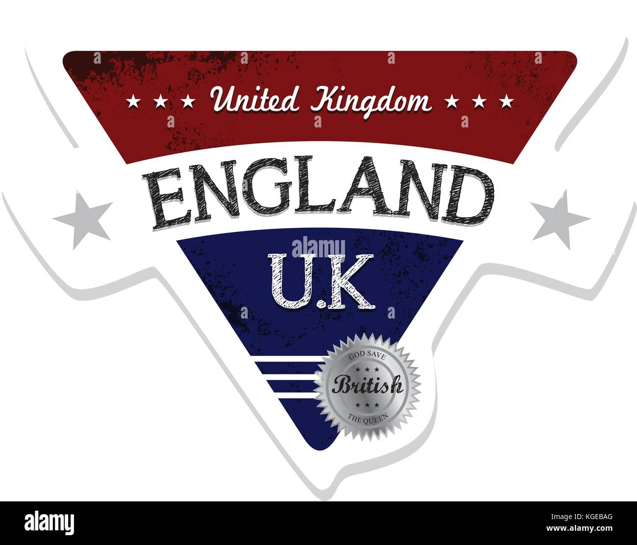 england emblem graphic art vector illustration design Stock Vector ...