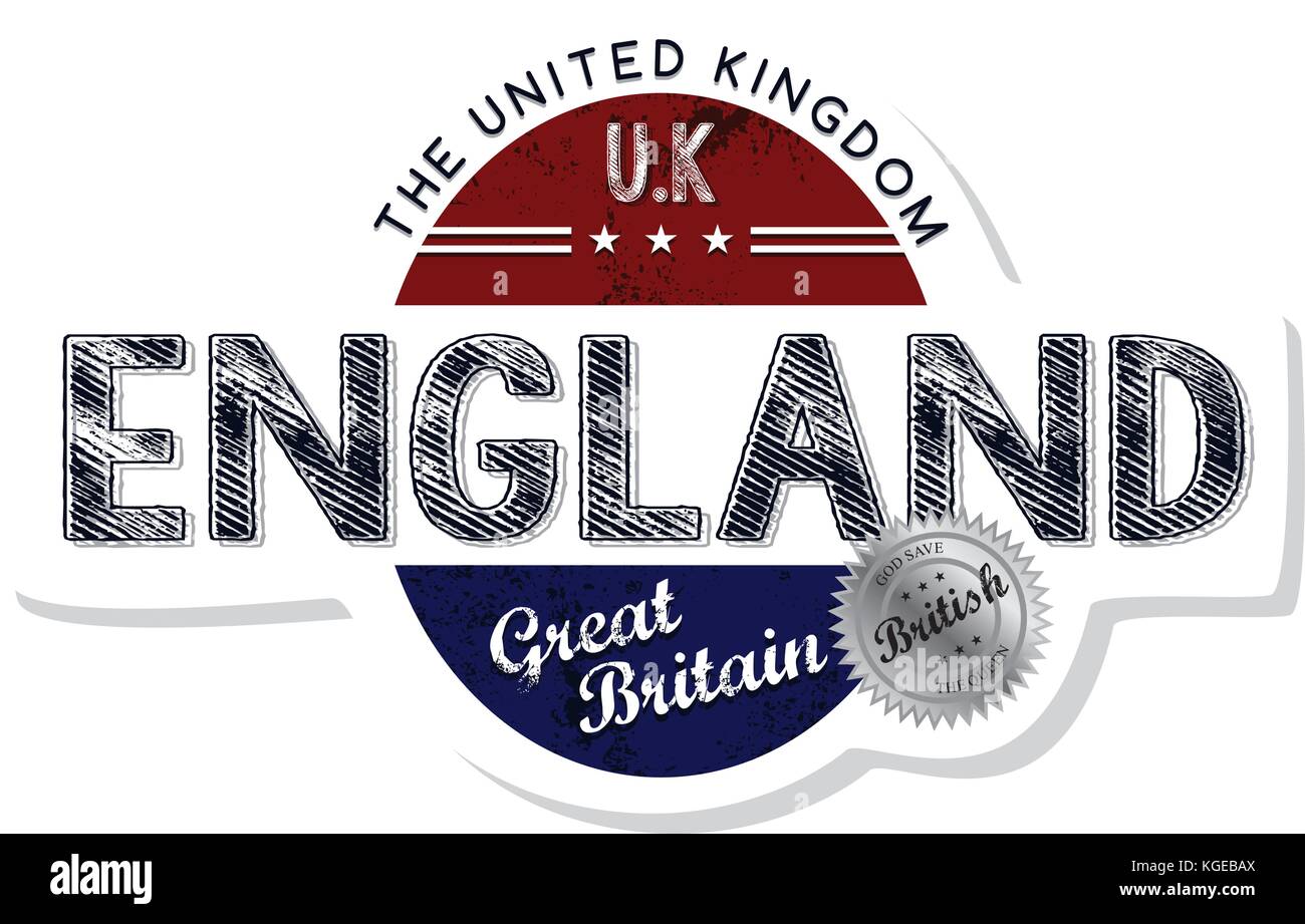 england emblem graphic art vector illustration design Stock Vector ...