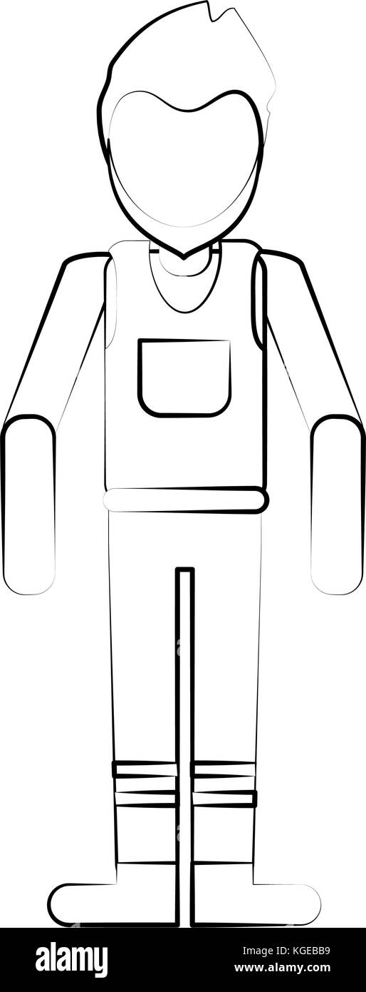 Carpenter avatar full body Stock Vector Image & Art - Alamy