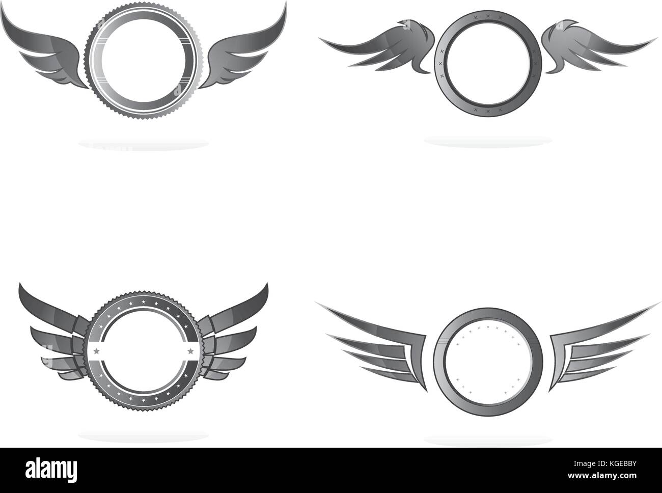 wing art vector graphic art design illustration Stock Vector Image ...