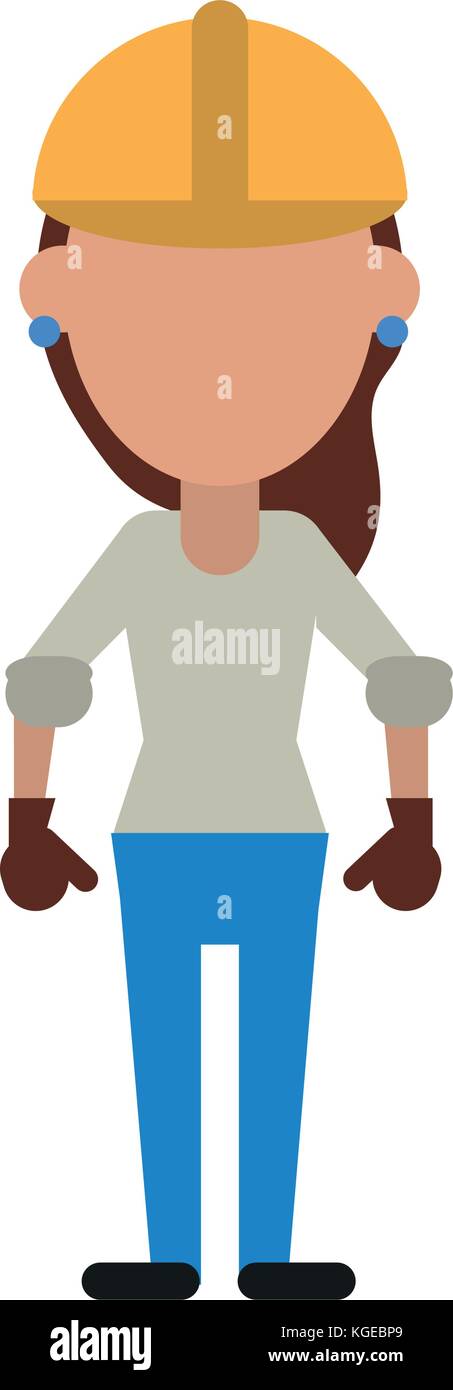 Woman construction worker Stock Vector Image & Art - Alamy
