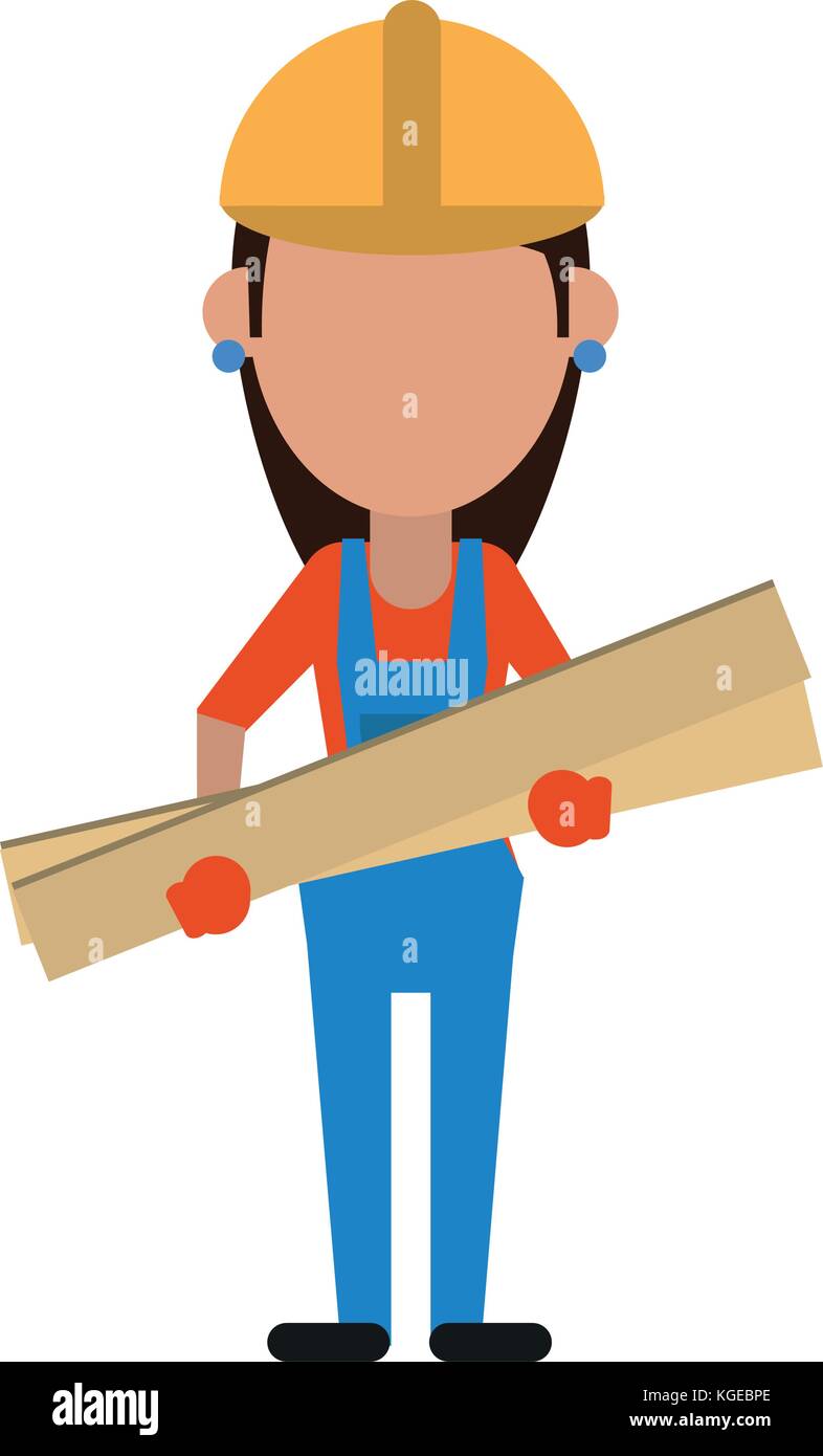 Woman construction worker Stock Vector Image & Art - Alamy