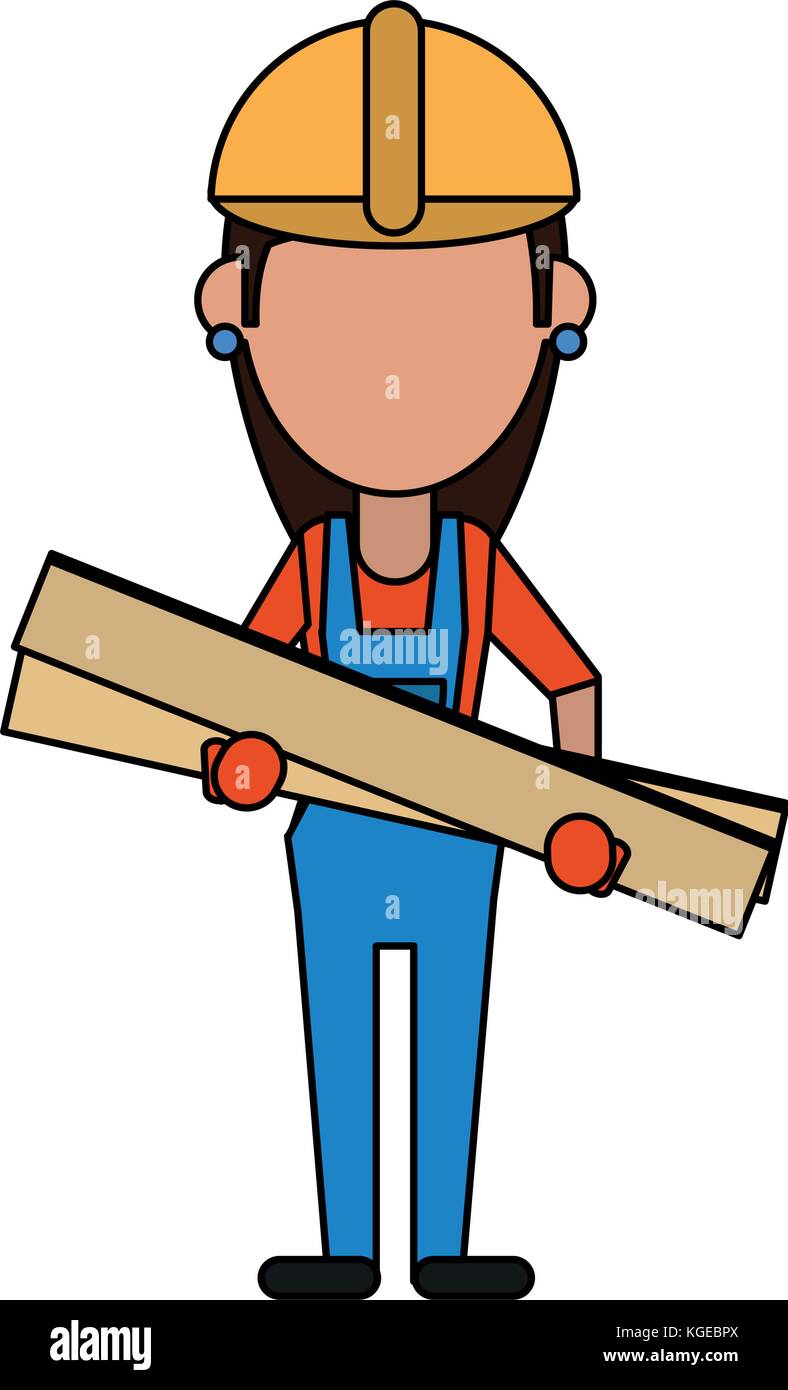 Woman construction worker Stock Vector Image & Art - Alamy
