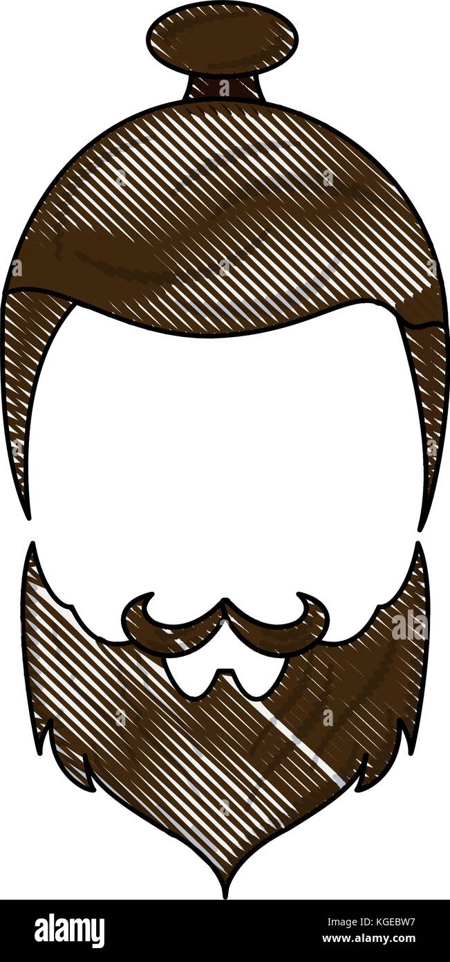 Hipster hairstyle and beard Stock Vector Image & Art - Alamy