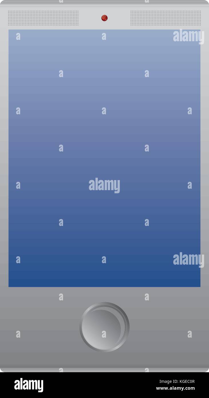 mobile computer device theme vector art illustration Stock Vector Image ...