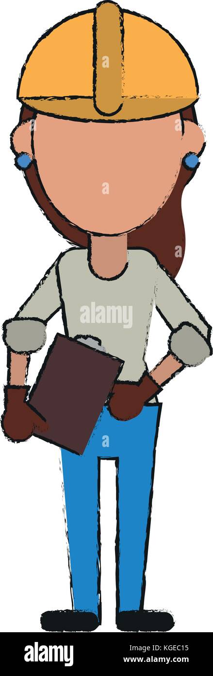 Woman construction worker Stock Vector Image & Art - Alamy