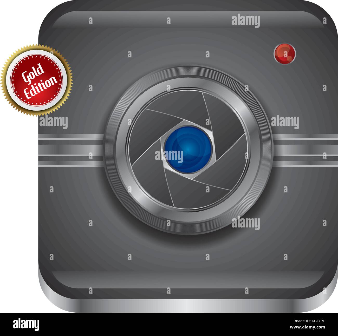 media interface camera vector graphic art illustration Stock Vector ...