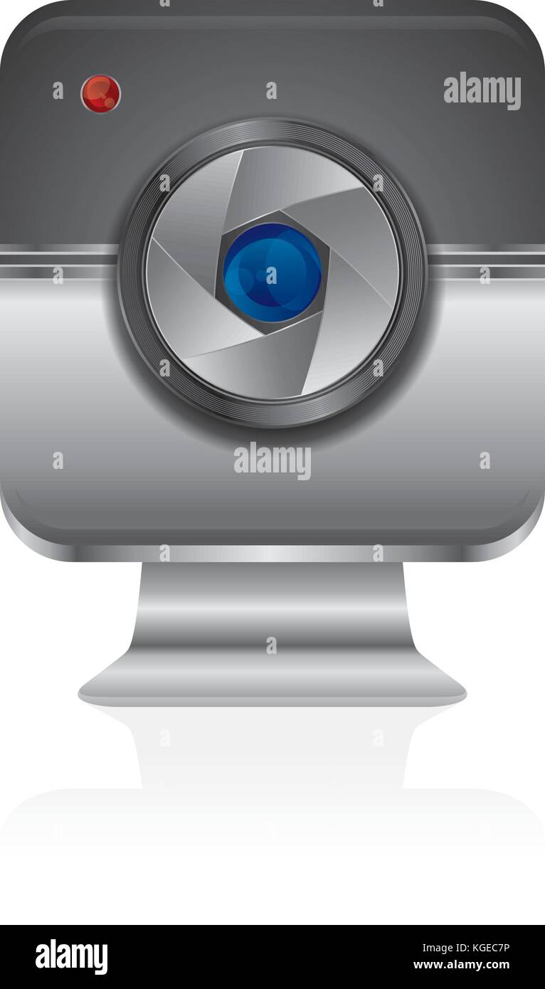 media interface camera vector graphic art illustration Stock Vector ...