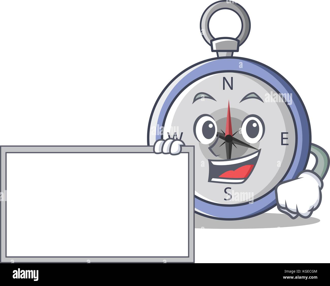 With board compass character cartoon style Stock Vector Image & Art - Alamy
