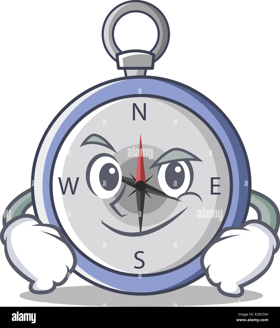 Smirking compass character cartoon style Stock Vector Image & Art - Alamy