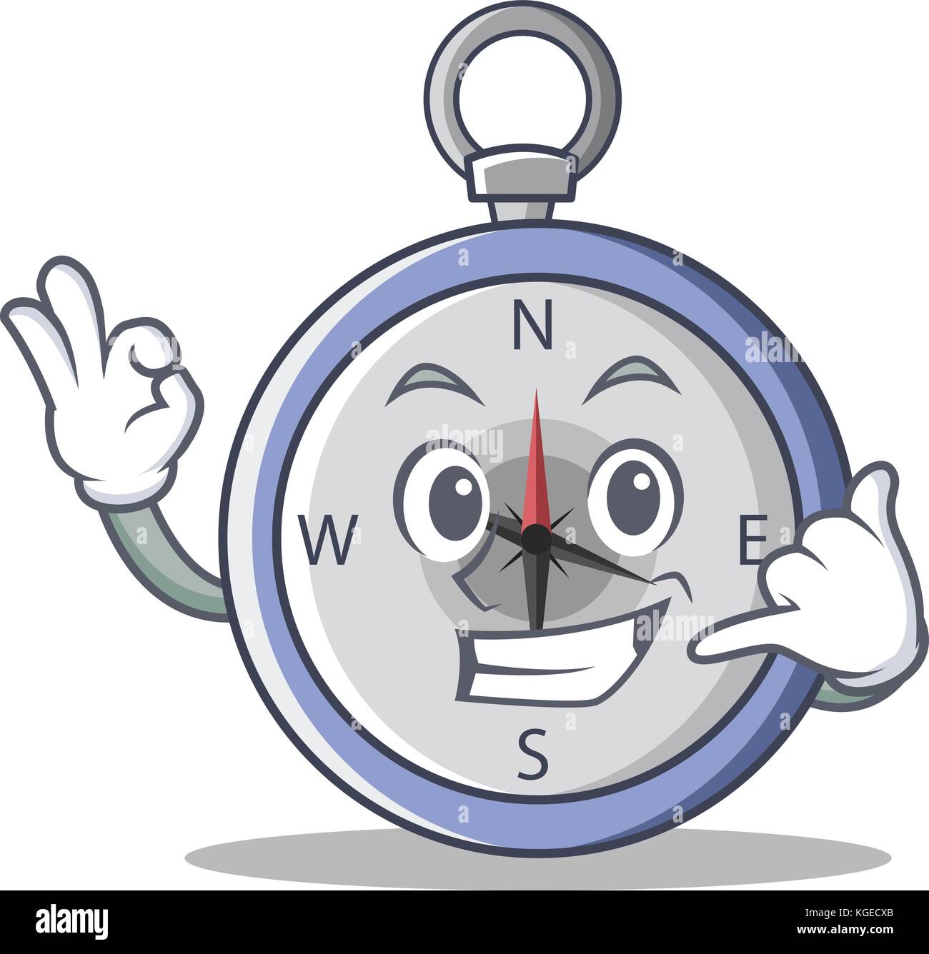 Call me compass character cartoon style Stock Vector Image & Art - Alamy