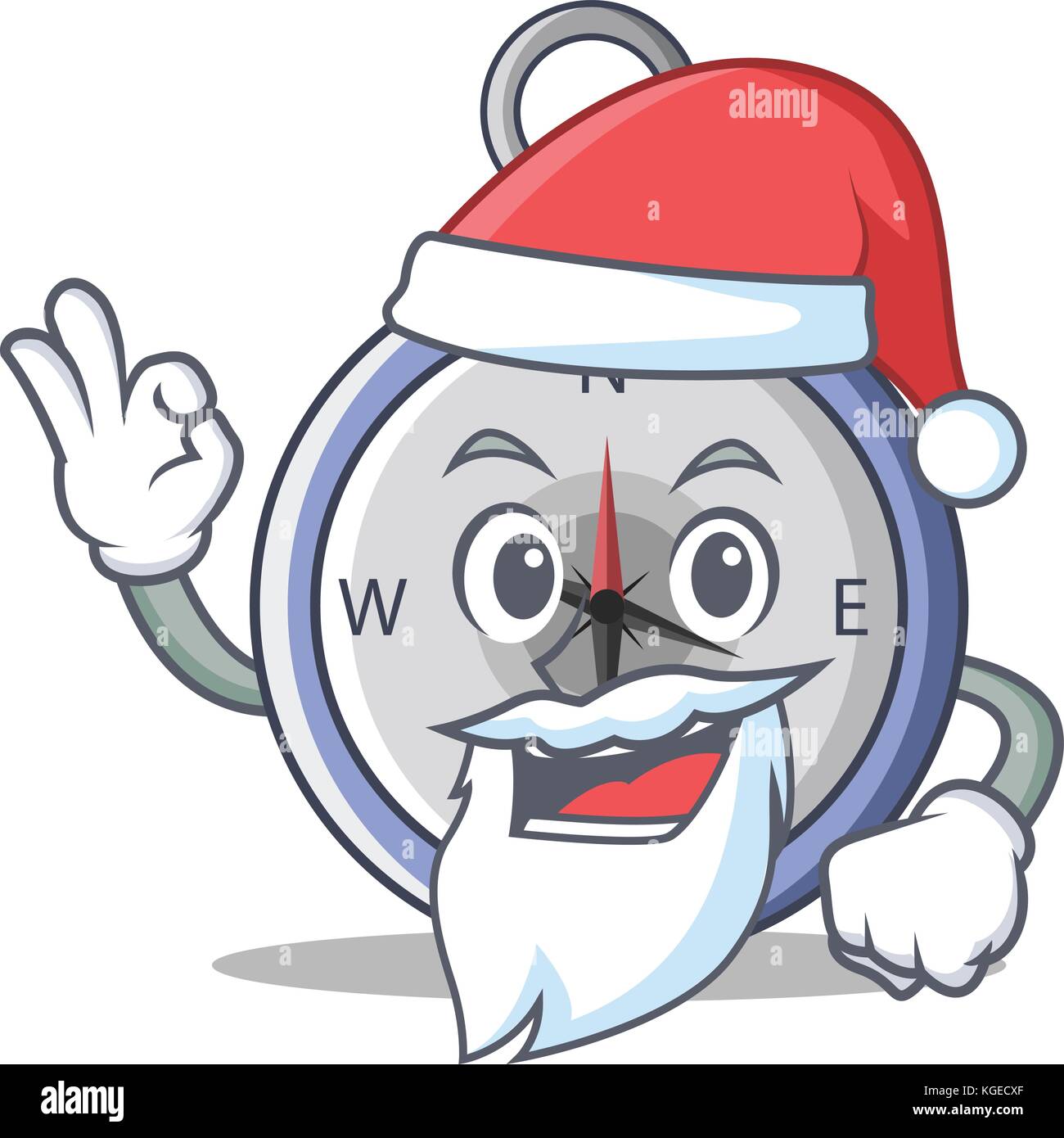 Santa compass character cartoon style Stock Vector Image & Art - Alamy
