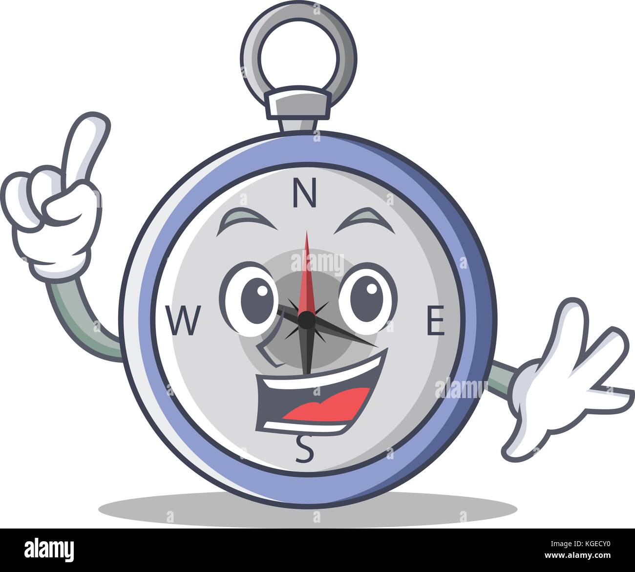 Finger compass character cartoon style Stock Vector Image & Art - Alamy