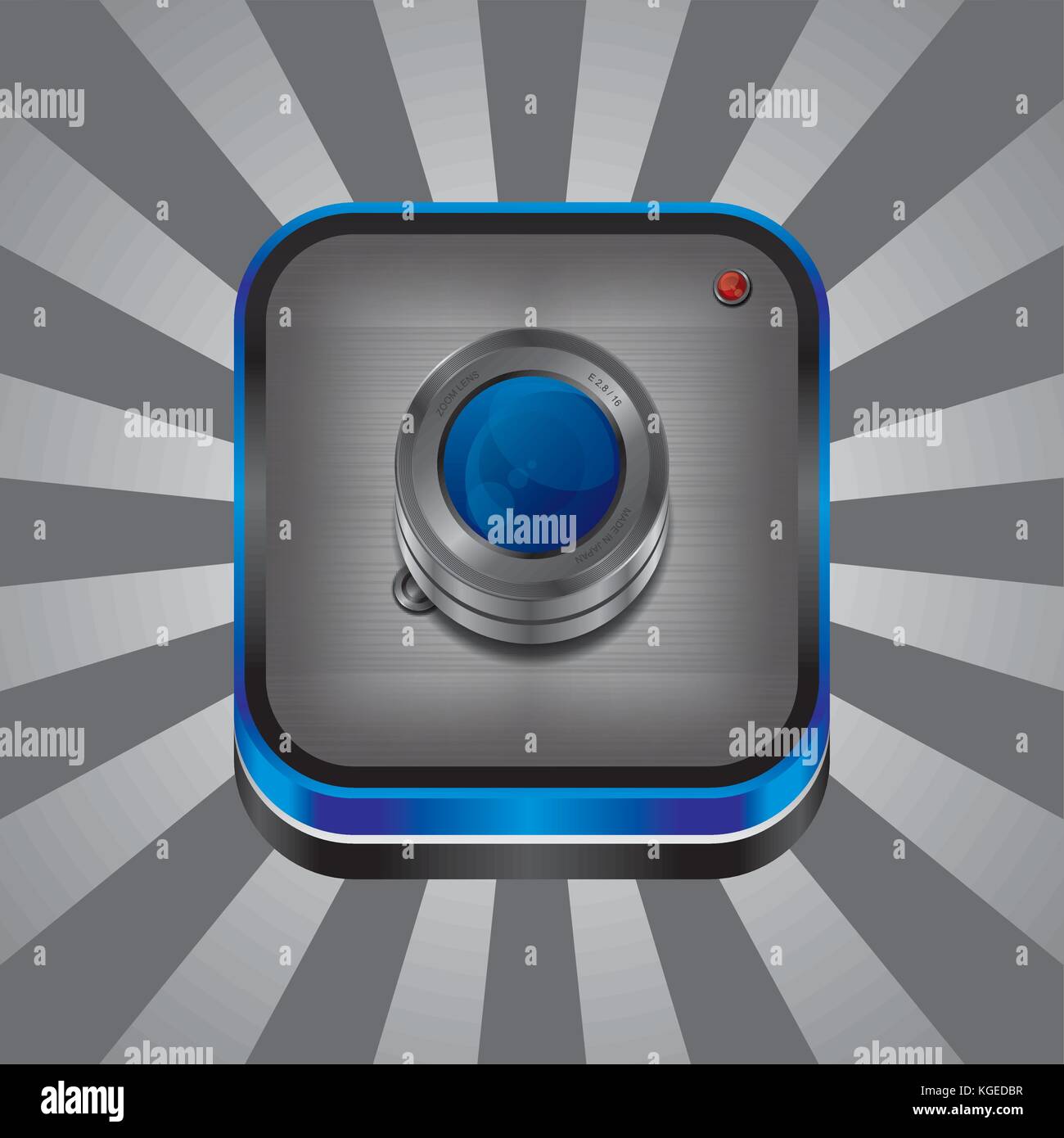 media interface camera vector graphic art illustration Stock Vector ...