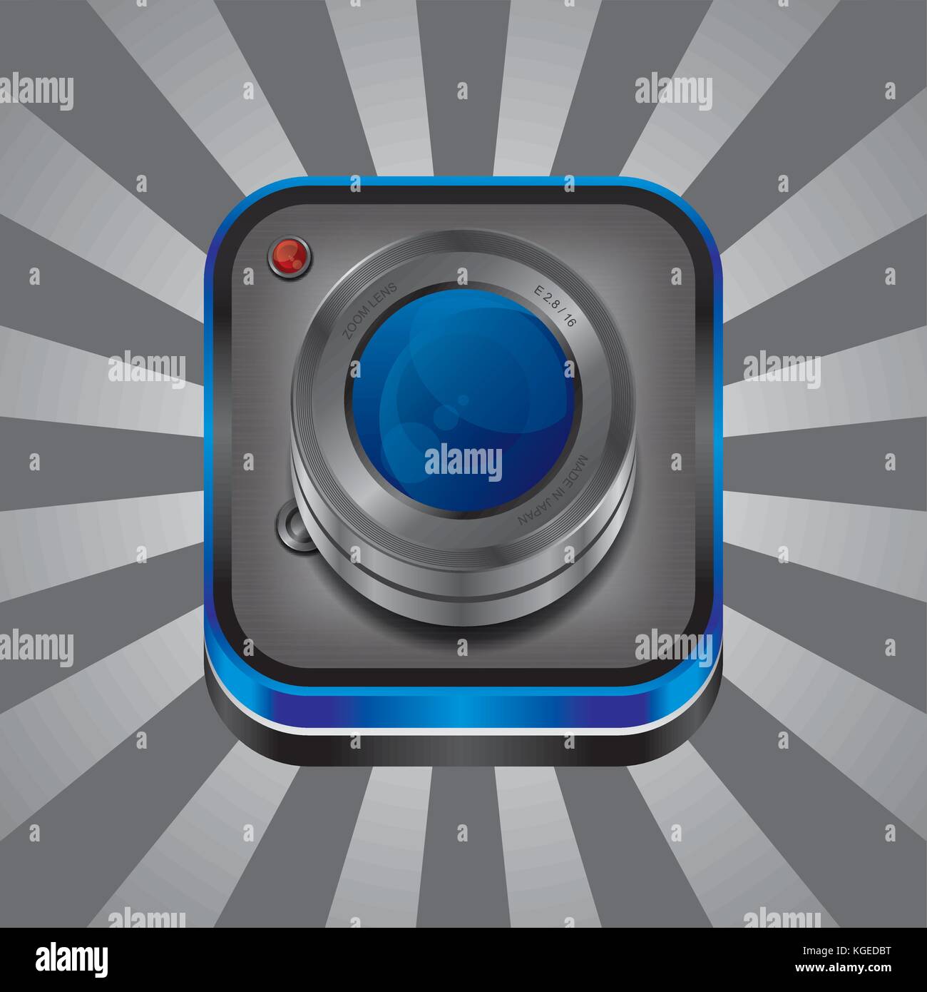 media interface camera vector graphic art illustration Stock Vector ...