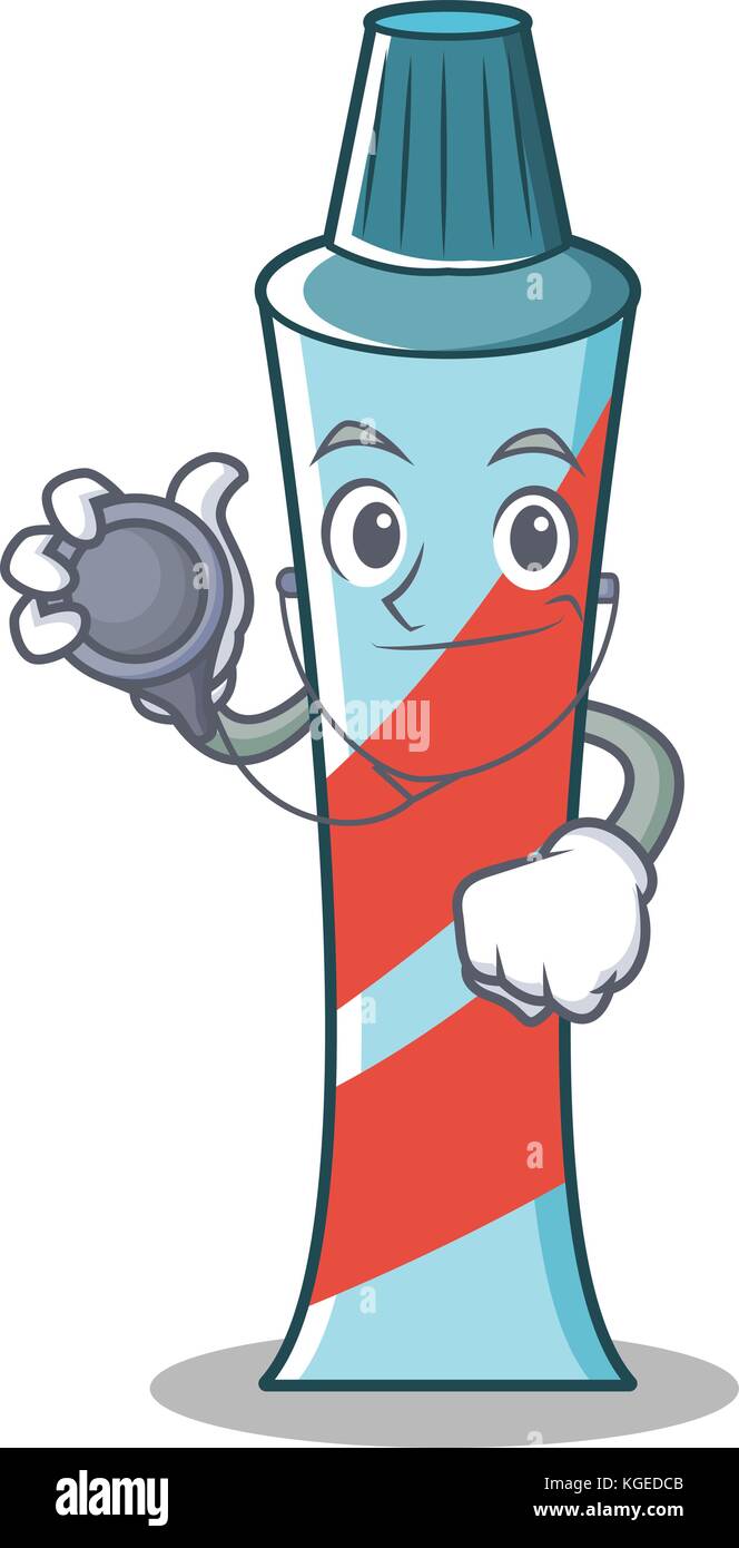 Doctor toothpaste character cartoon style Stock Vector Image & Art - Alamy