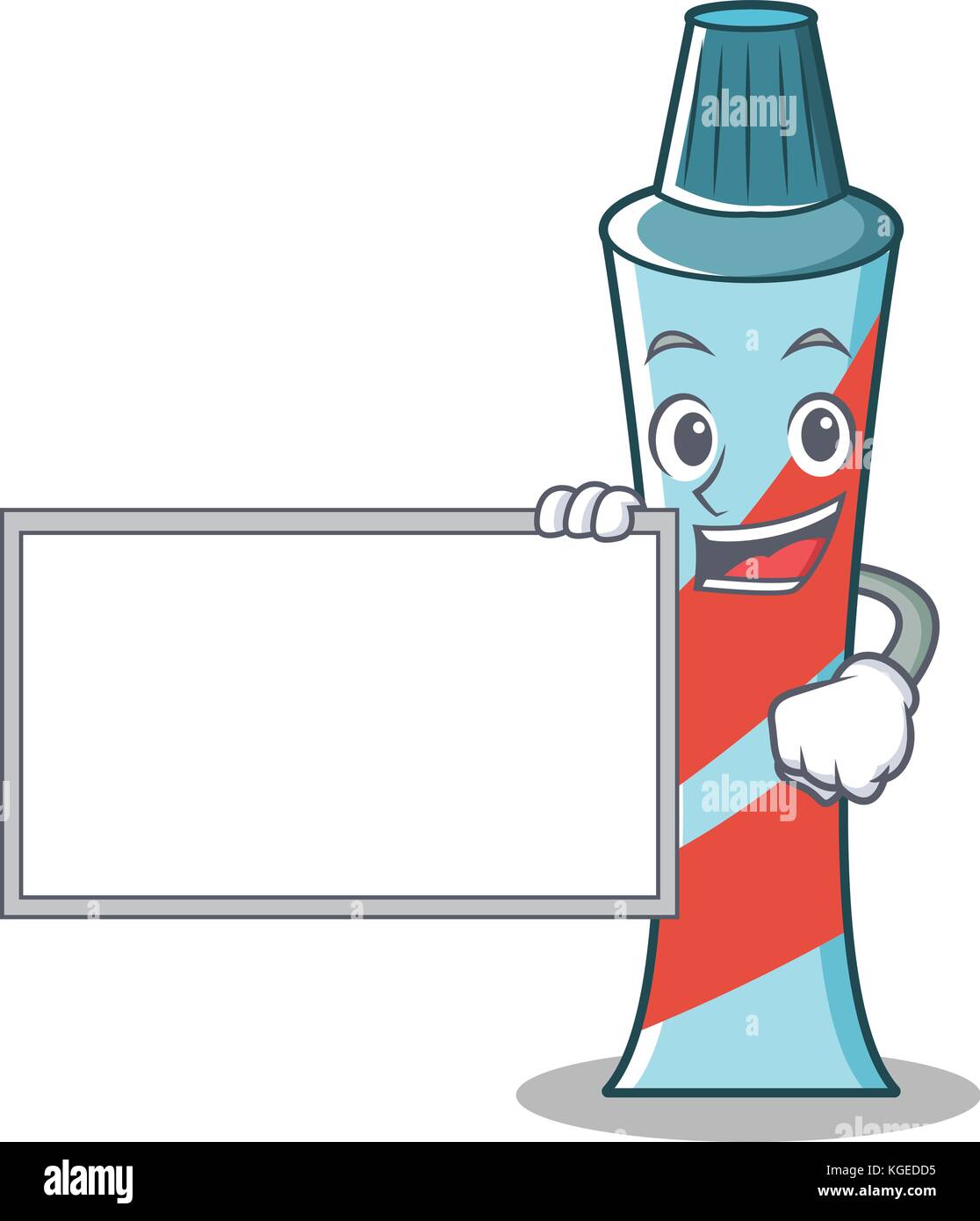 With board toothpaste character cartoon style Stock Vector Image & Art ...
