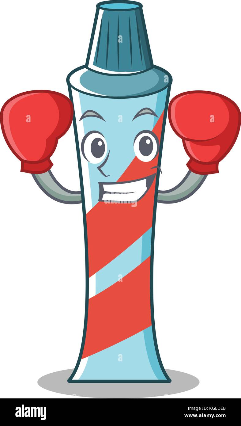 Boxing toothpaste character cartoon style Stock Vector Image & Art - Alamy