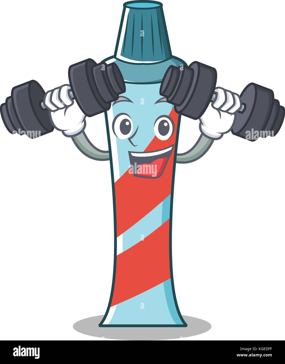 Fitness toothpaste character cartoon style Stock Vector Image & Art - Alamy