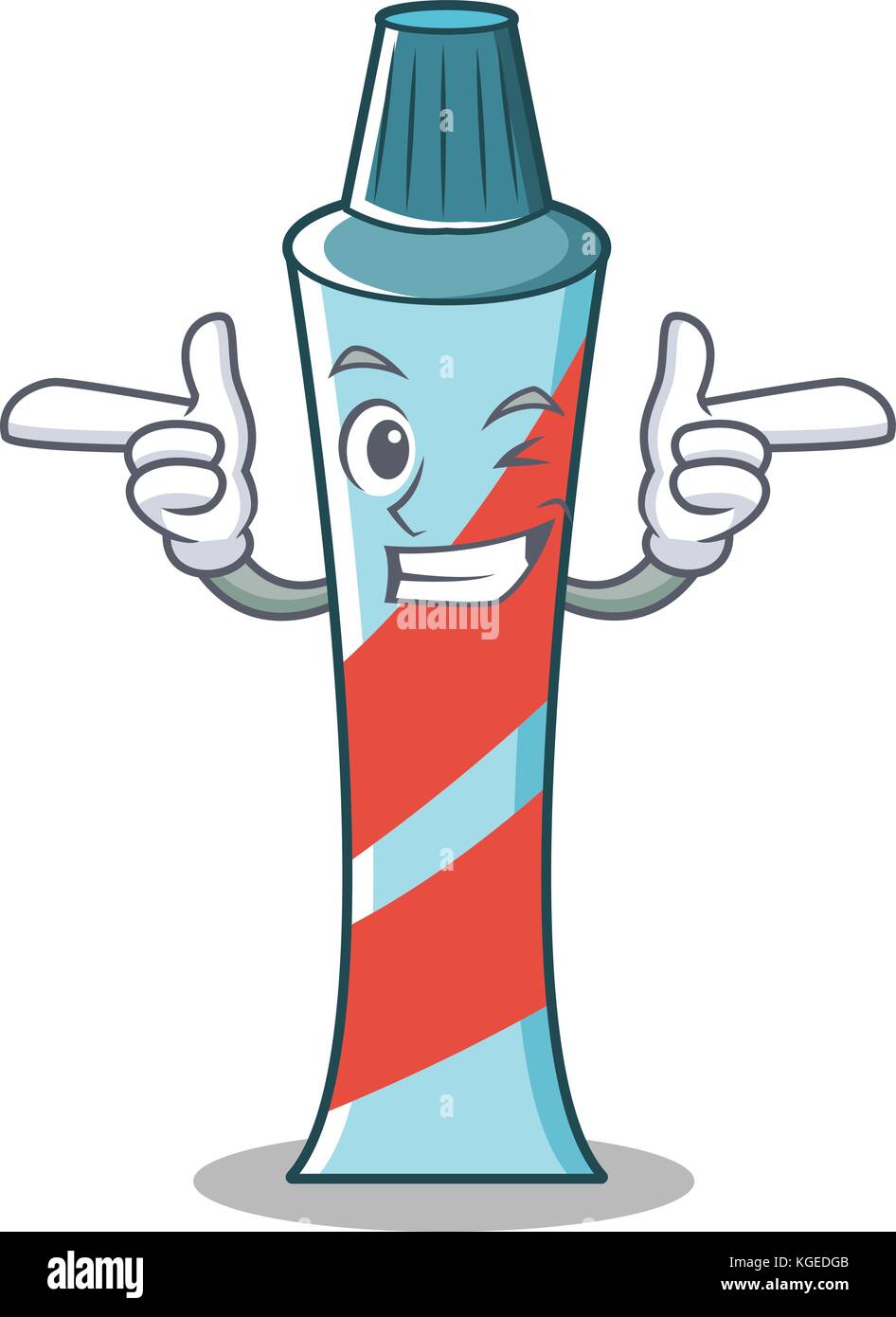 Wink toothpaste character cartoon style Stock Vector Image & Art - Alamy