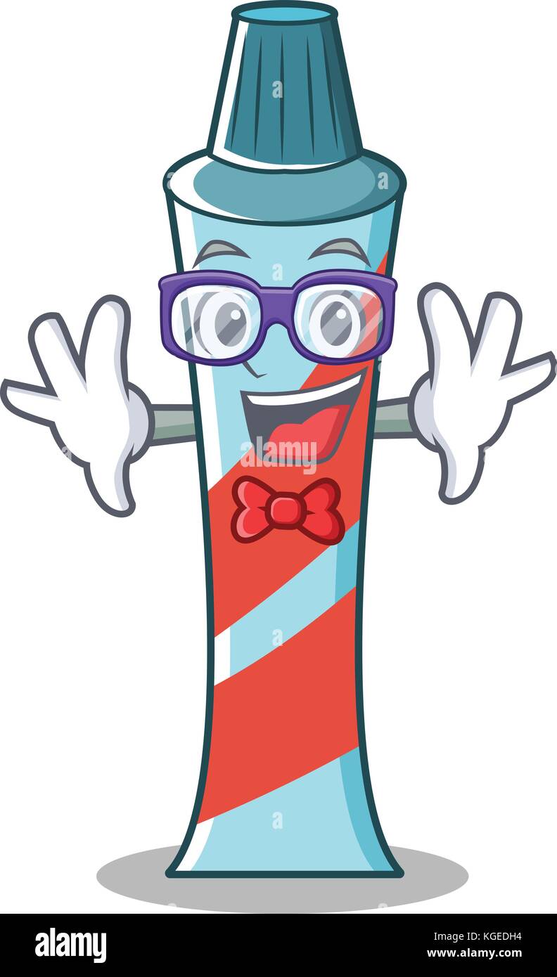 Geek toothpaste character cartoon style Stock Vector Image & Art - Alamy
