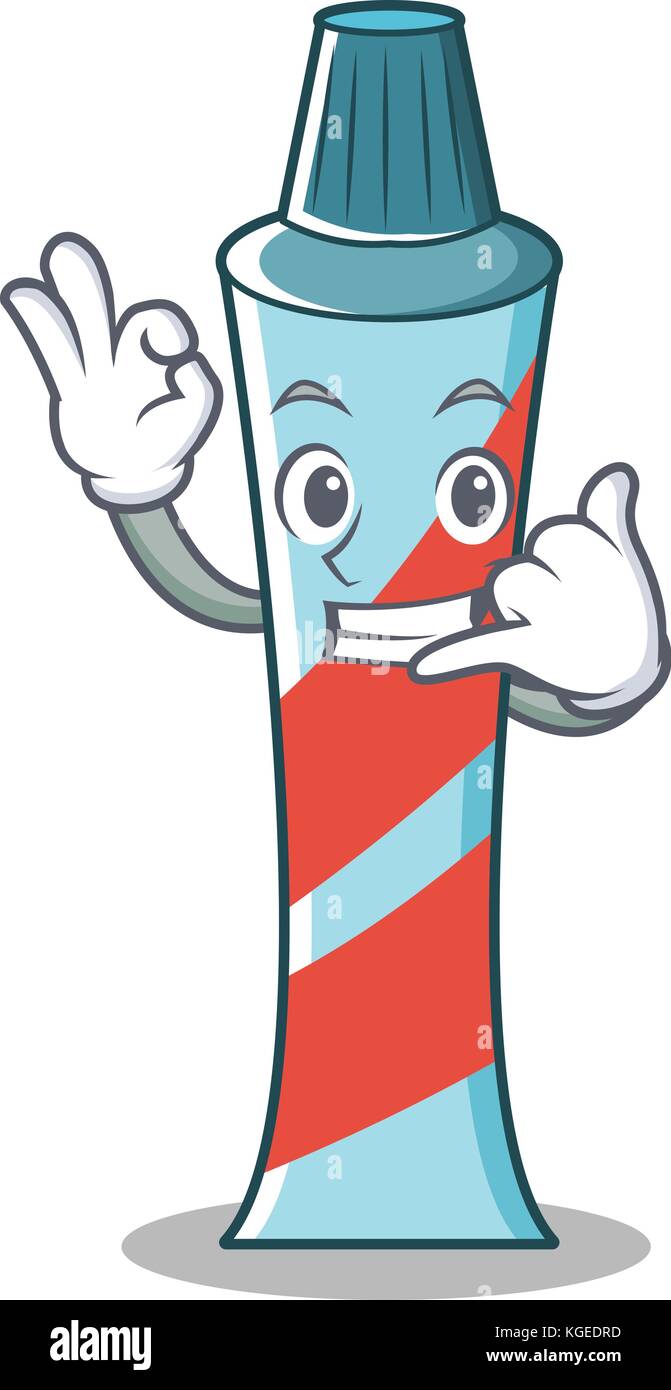 Call me toothpaste character cartoon style Stock Vector Image & Art - Alamy