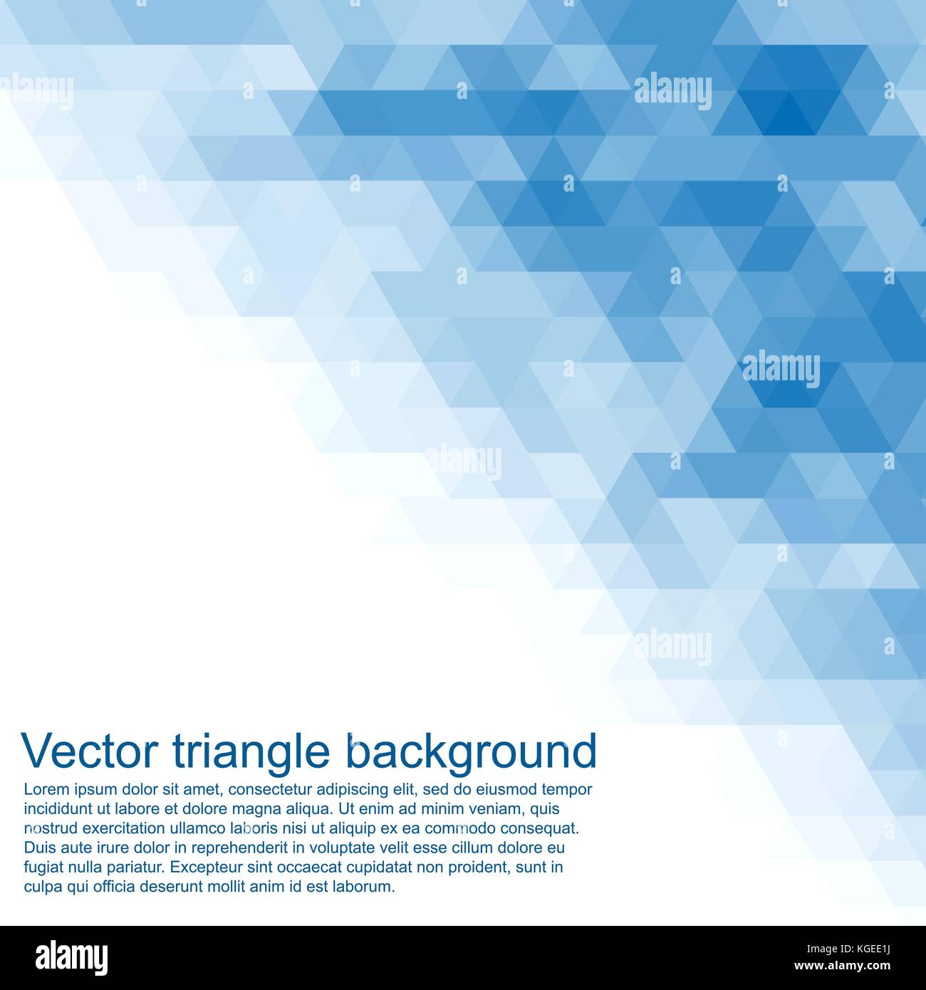 Blue vector triangle background Stock Vector Image & Art - Alamy