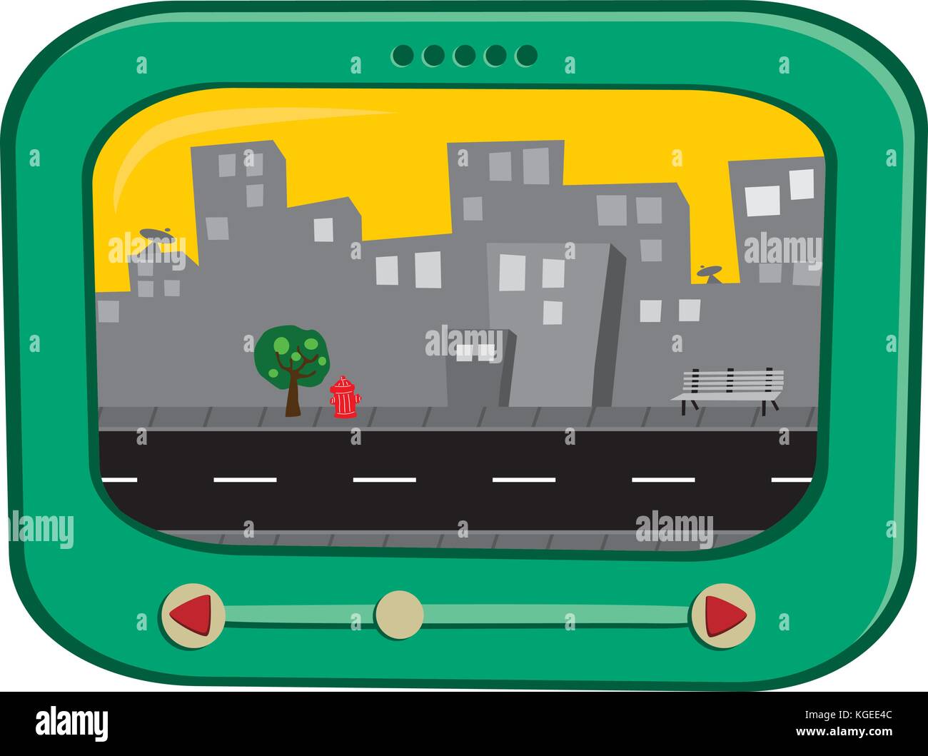 cartoon map vector graphic art design illustration Stock Vector Image ...