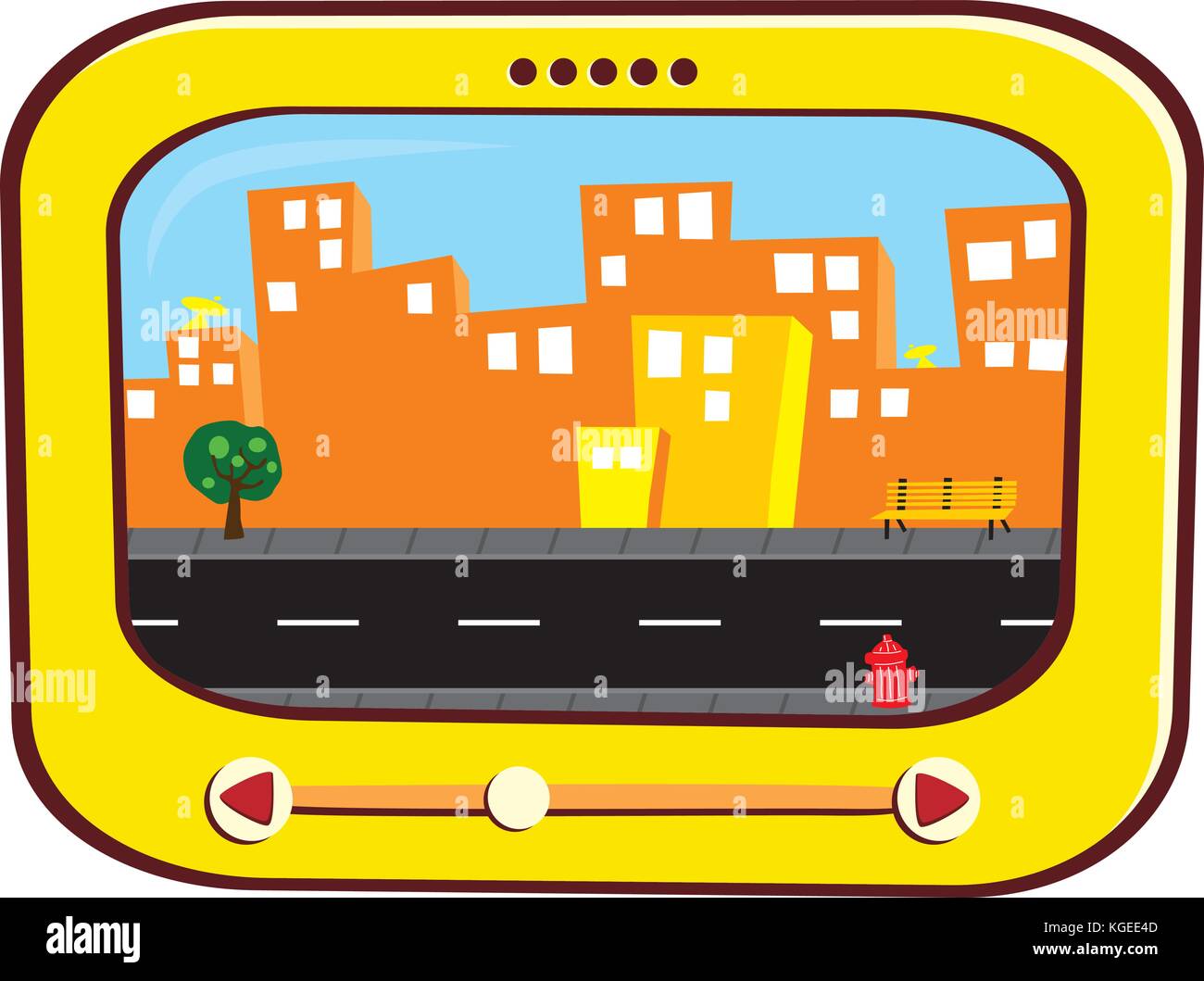 cartoon map vector graphic art design illustration Stock Vector Image ...