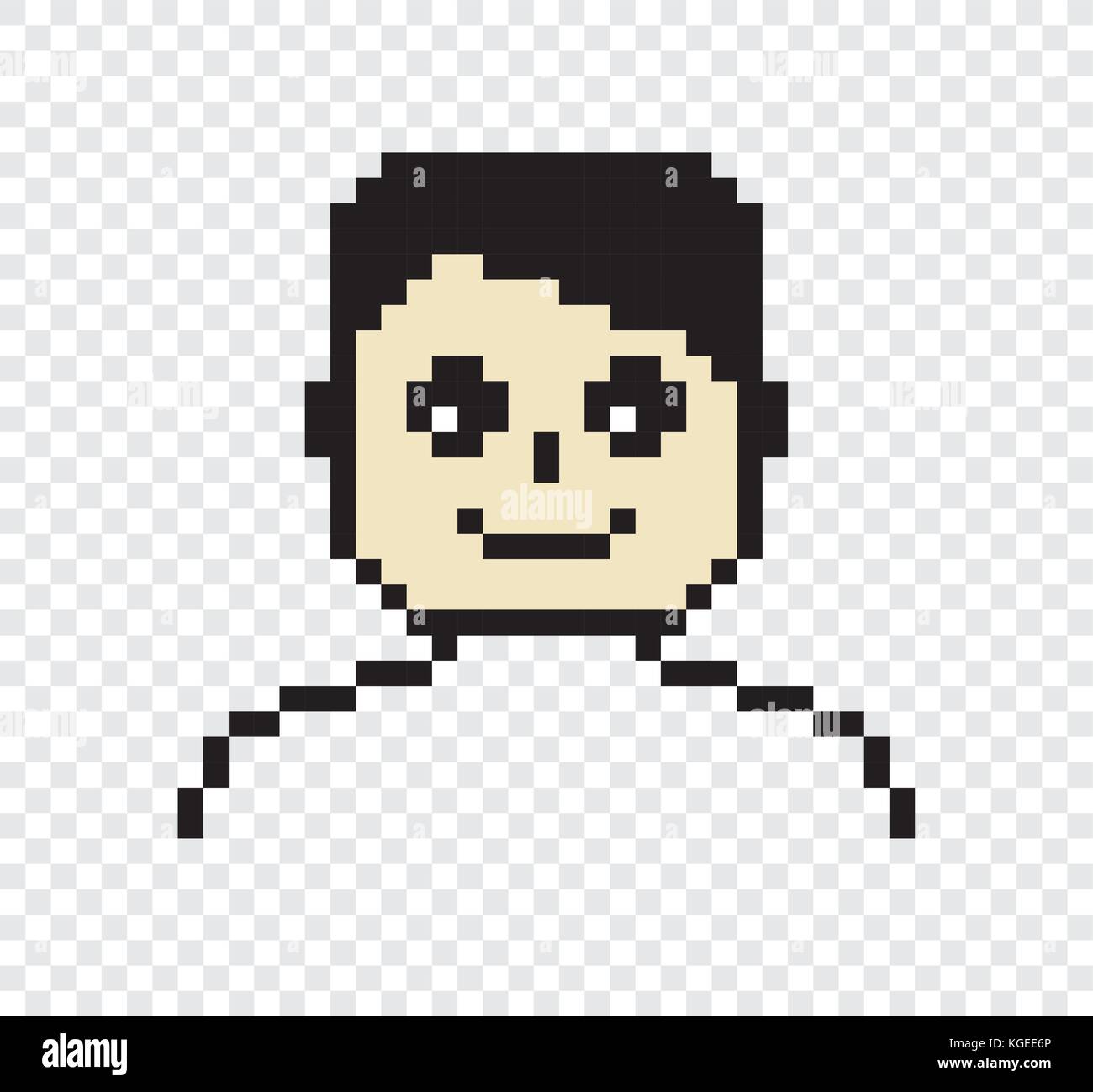 pixel man art vector graphic art design illustration Stock Vector Image ...