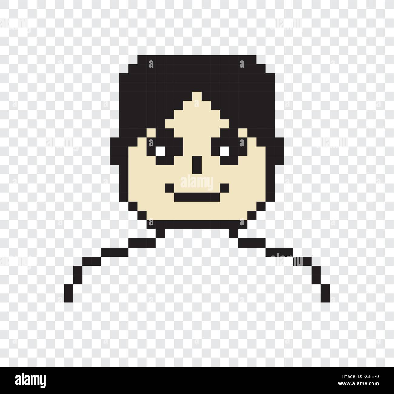 pixel man art vector graphic art design illustration Stock Vector Image ...