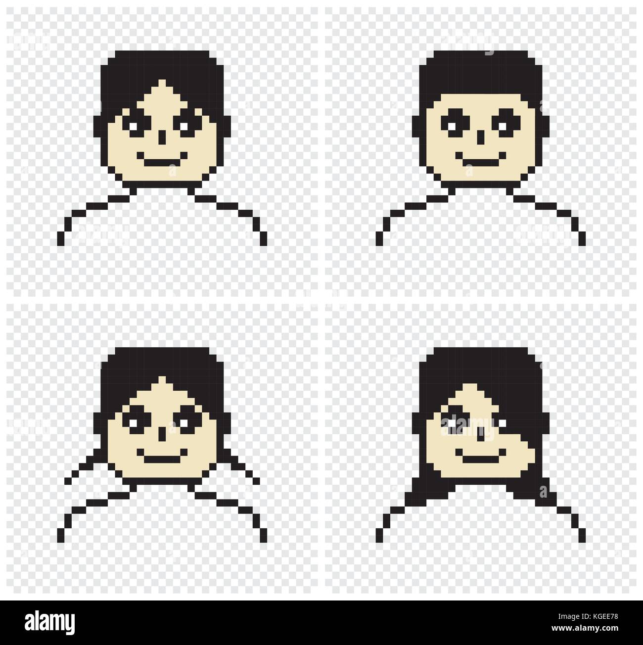 pixel man art vector graphic art design illustration Stock Vector Image ...