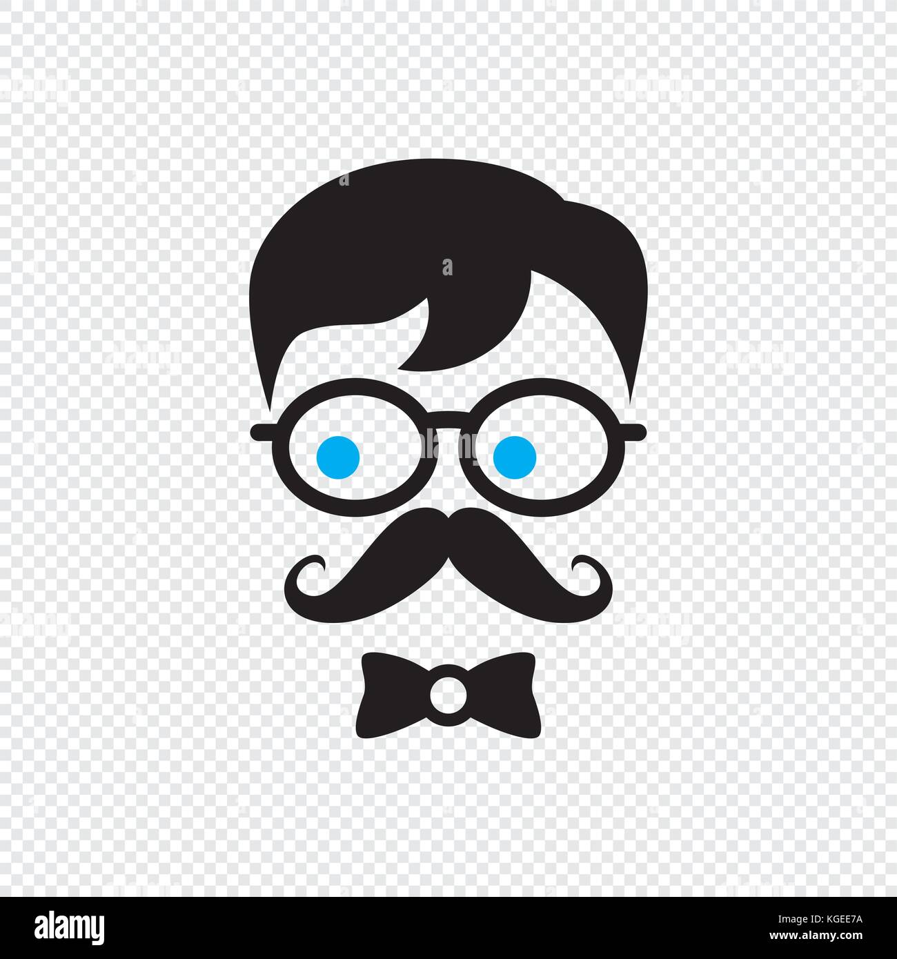 geek cartoon character avatar vector graphic art illustration Stock ...