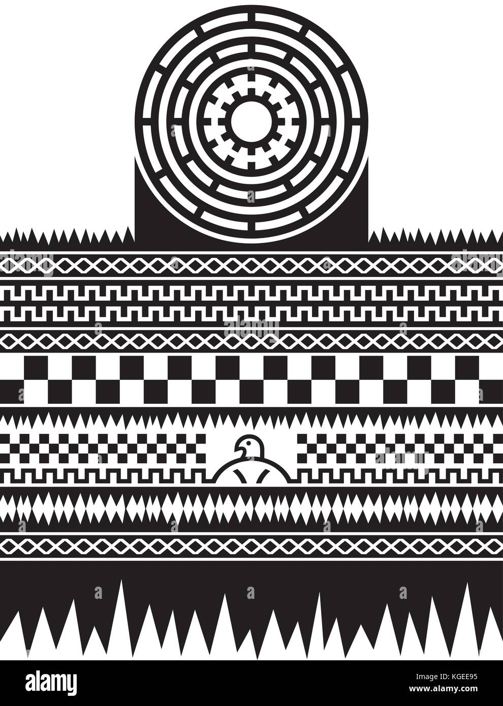 native american pattern vector graphic art illustration Stock Vector ...