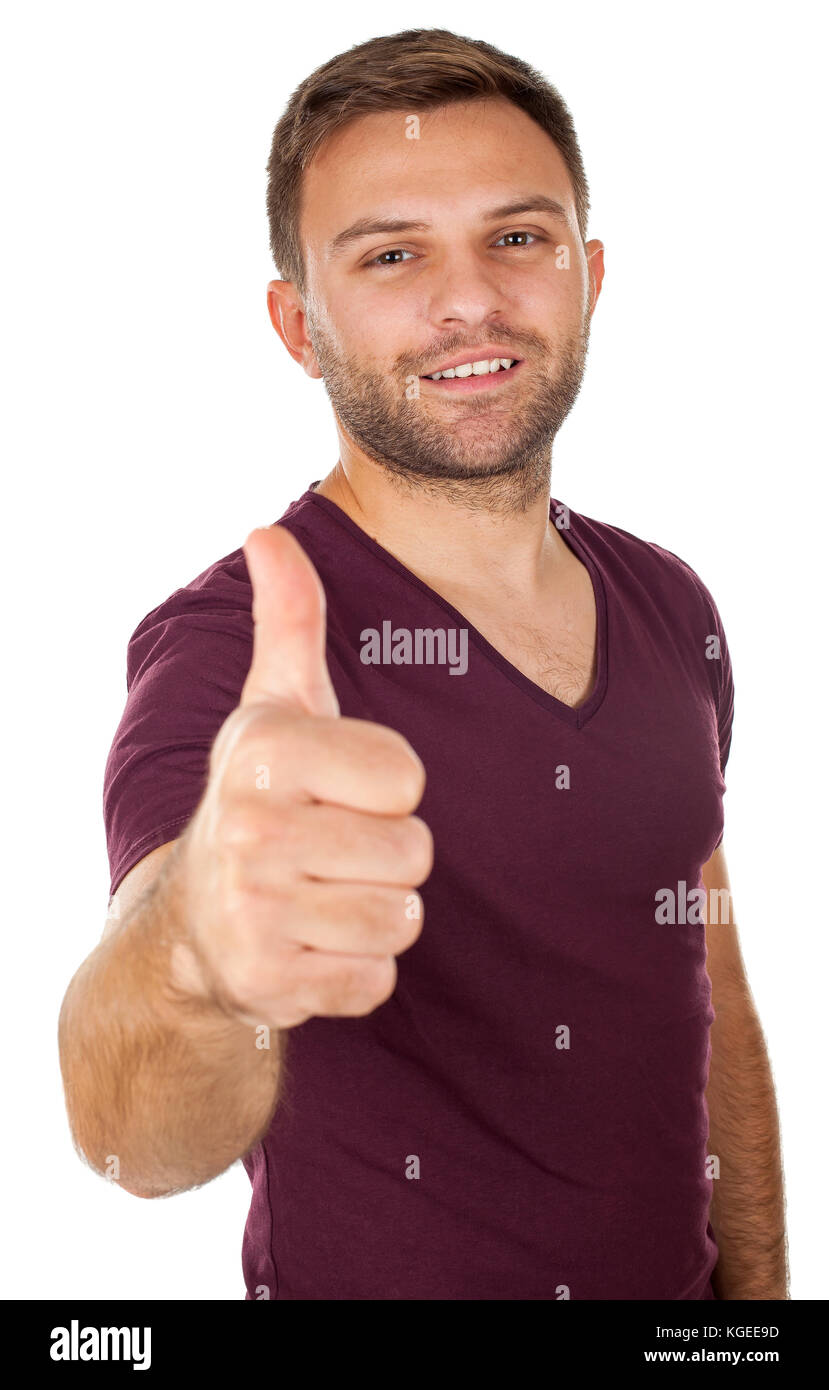 Photo of a confident man smiling for the camera Stock Photo - Alamy