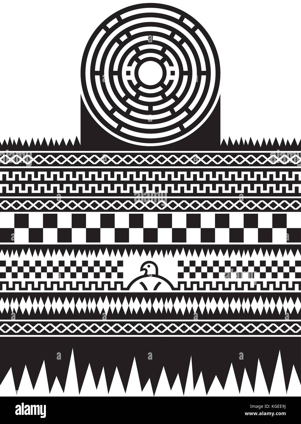 Native American Pattern Vector Graphic Art Illustration Stock Vector Image And Art Alamy
