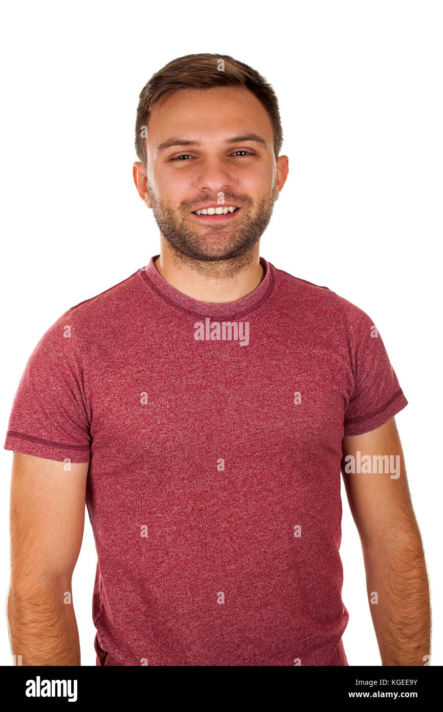 Photo of a confident man smiling for the camera Stock Photo - Alamy