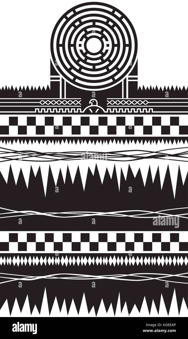 native american pattern vector graphic art illustration Stock Vector ...