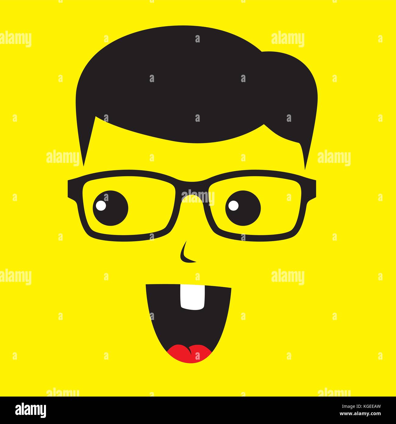 Geek cartoon Stock Vector Images - Alamy